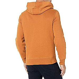 Amazon Essentials Men's Full-Zip Hooded Fleece Sweatshirt (Available in Big & Tall), Nutmeg, Large