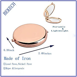 BEKECH Lion Movie Inspired Gift Inspirational Compact Mirror Run Learn from It or Learn from It Makeup Mirror for Women Girls (Lion Movie Mirror)