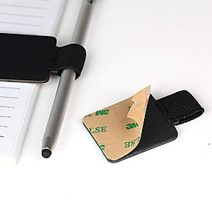 5 Pack Pen Loop Holder, Volin Crik Self-Adhesive Pen Holder Pencil Elastic Loop Designed for Notebooks, Journals,Calendars