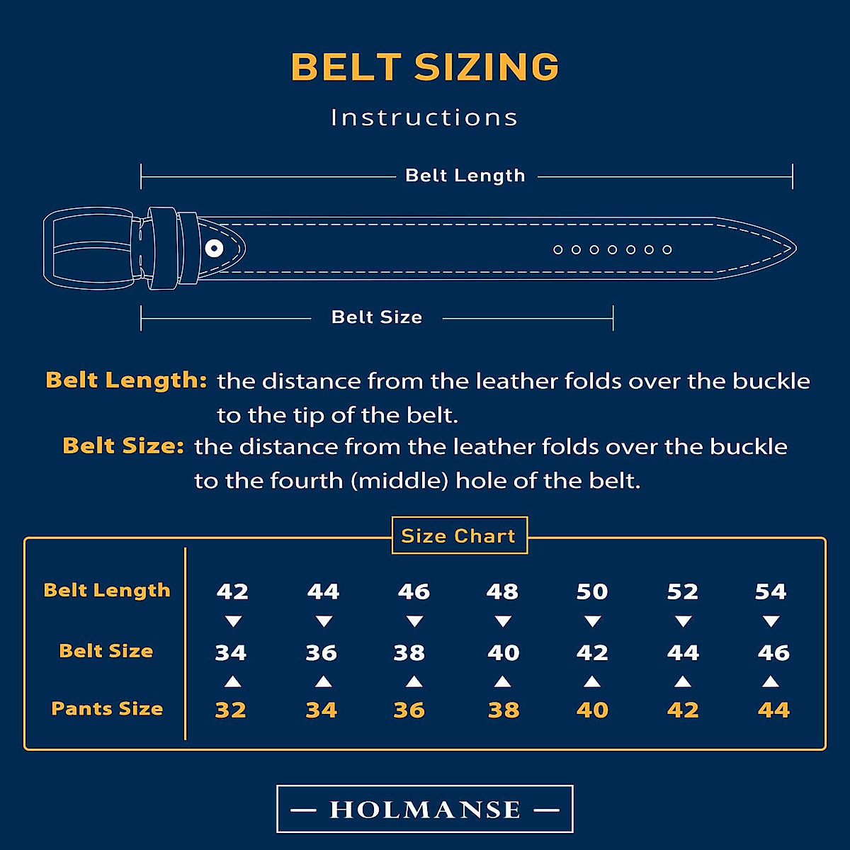 HOLMANSE Italian Full Grain Leather Casual Jean Belt Men Genuine Real Leather Western Golf Cowboy Belt Gift Box Packaging