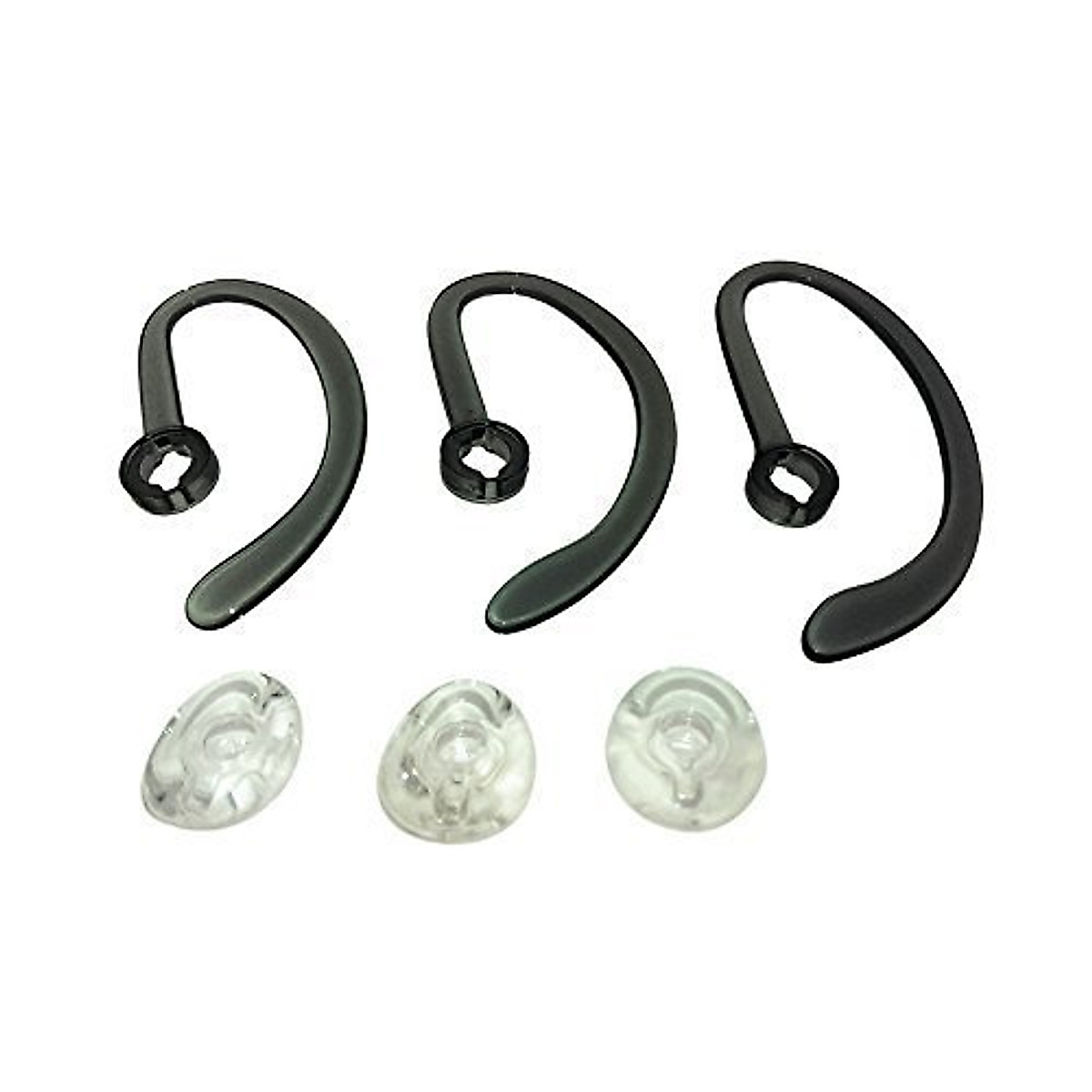 Plantronics Ear Buds, Spare Kit Earloops Buds for Plantronics WH500 CS540 W440 Savi W740 - Includes: 3 Earloop & 3 Eartips - Satisfaction Guarantee (Spare Kit 1 Pack)
