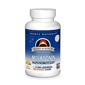 Source Naturals Melatonin 1 mg - 300 Orange Flavored Lozenges