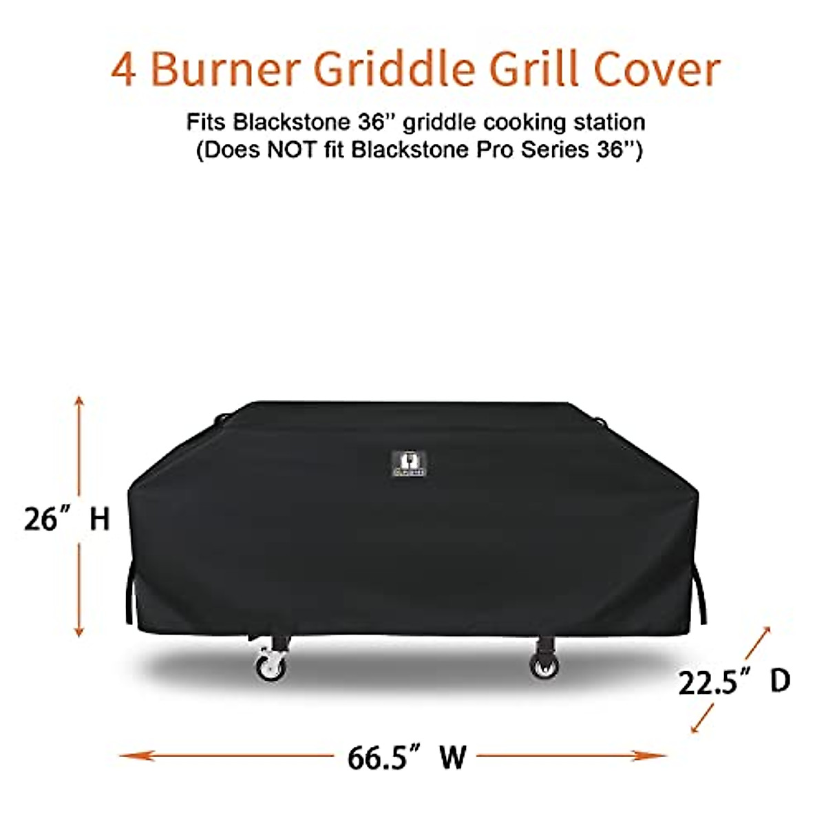 SUPJOYES Griddle Cover for Blackstone 36 Inch Grill Griddle, Flat Top Griddle Station Cover, Heavy Duty Waterproof Blackstone Griddle Cover 36 Inch