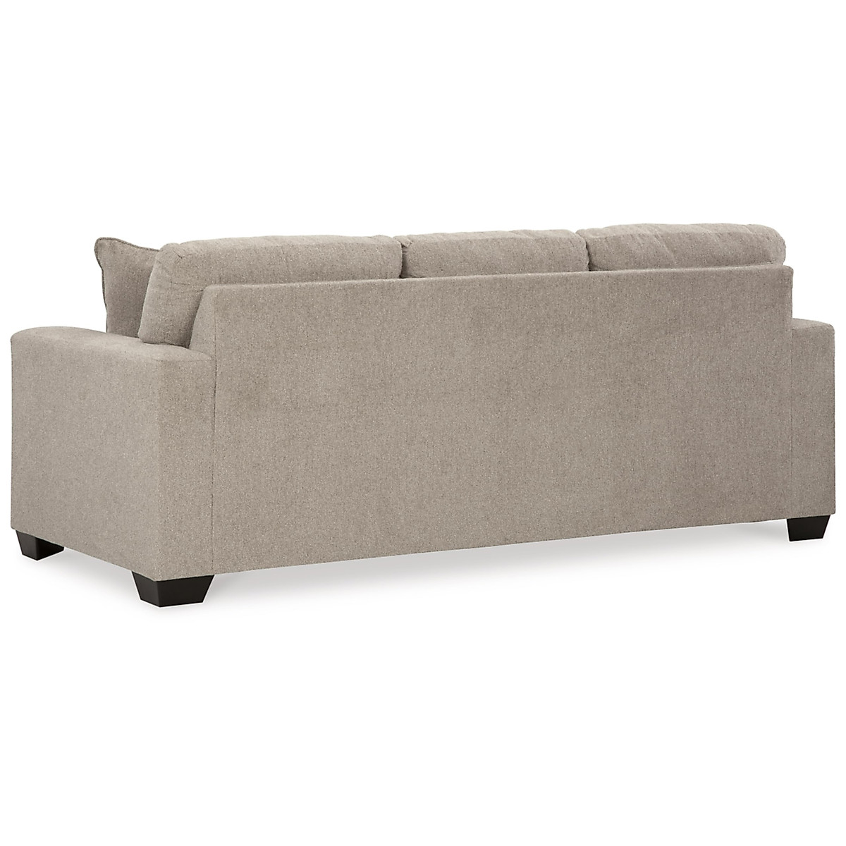 Signature Design by Ashley Deltona Contemporary 2-in-1 Sofa Sleeper with Folding Gel Memory Foam Mattress and 2 Accent Pillows, Queen, Beige
