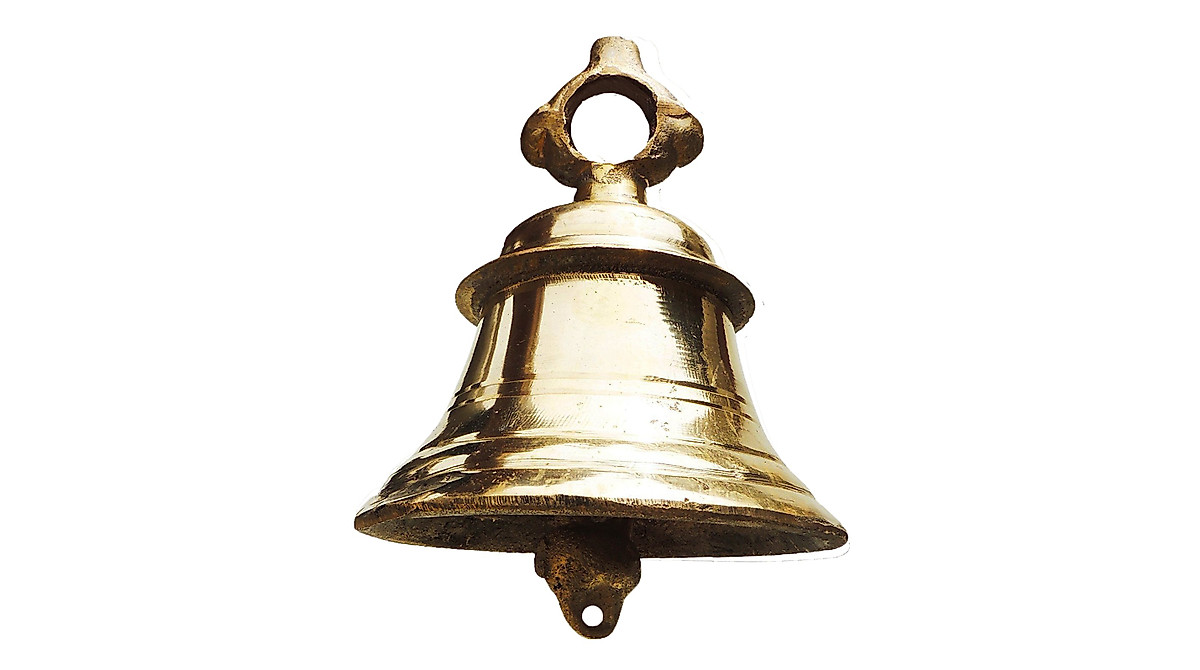 Brass Temple Ganta Bell - 5 Inch Handmade Ship Bell
