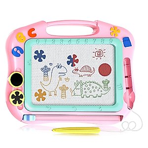 Toddler Toys for 1 2 3 4 5 Year Old Girls Boys, Magnetic Drawing Doodle Board Gifts for 1 2 3 4 Year Old Kids, Doodle Board Learning Toys for Toddlers Age 1 2 3 4 5 Christmas Birthday Gifts