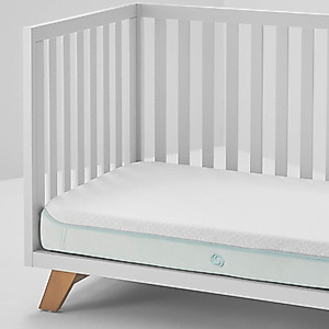 Bedgear Baby Dri-Tec 2-Stage Moisture Wicking Crib Mattress – CertiPUR-US Certified and Airflow Certified - Hypoallergenic - Waterproof Removable and Machine Washable Cover