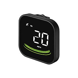 Autopmall Auto Car HUD Heads Up Display KMH & MPH GPS Digital Speedometer with OverSpeed Alarm,Fatigue Driving Warning,Compass Driving Direction,USB Plug & Play for All Vehicle(G4)