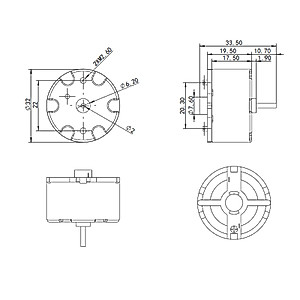 LICHIFIT LIDAR Motor with Cable for Neato XV, Botvac 65 70e D80 D85 Robot Vacuum