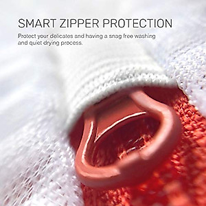 AURFLO Mesh Laundry Bag-Set of 3 Medium Heavy Duty Net with Zipper Lock, Color Coding and Hanging Loop-Safe Wash and Organizer for Travel, Lingerie, Gloves, Socks, Yoga Pants, Bra, Jeans, Sweater