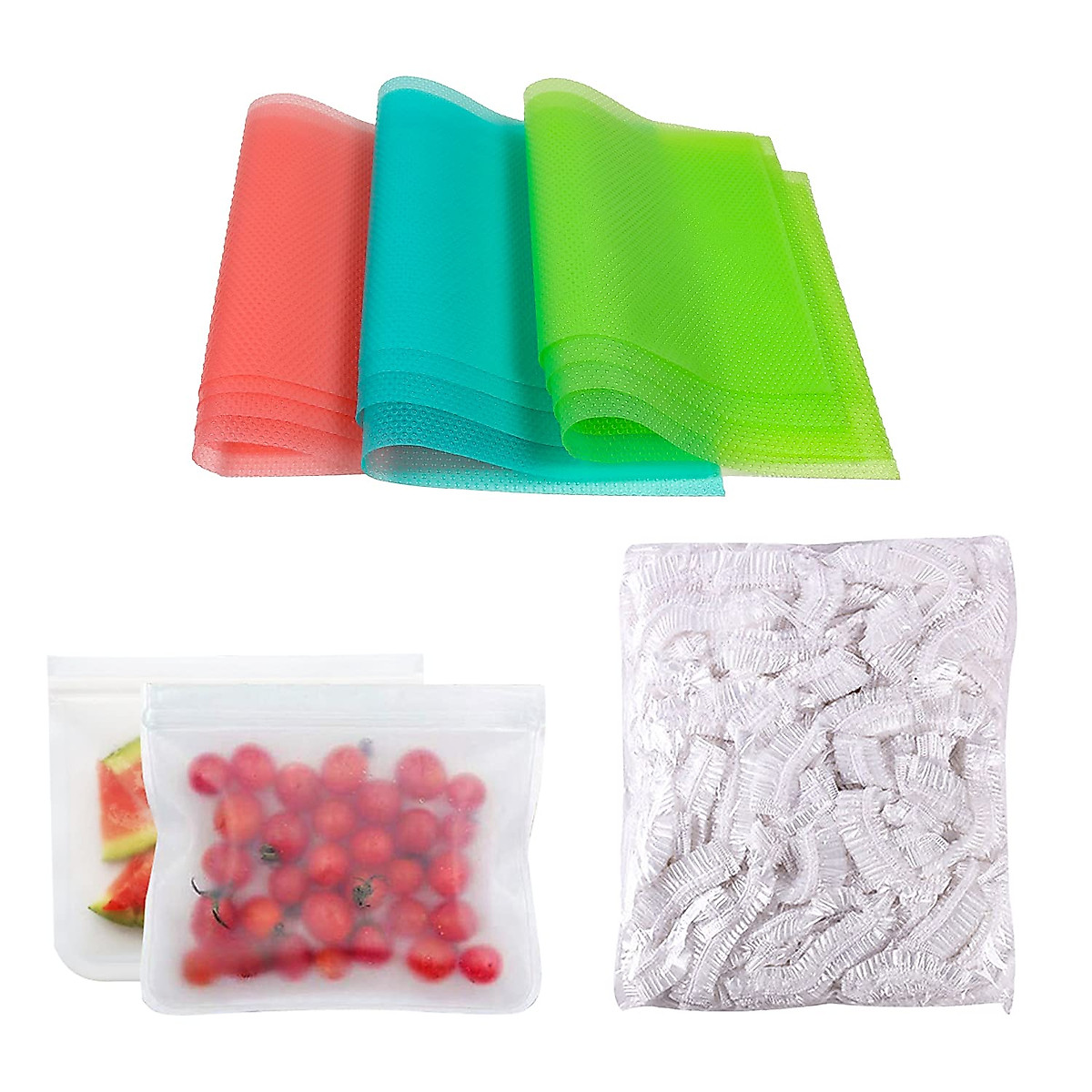 Refrigerator Mats 12 Pack,Washable Fridge Mats Pads 17.7"x11.4" Waterproof Refrigerator Liners for Shelves,Table Mats Shelf Liners