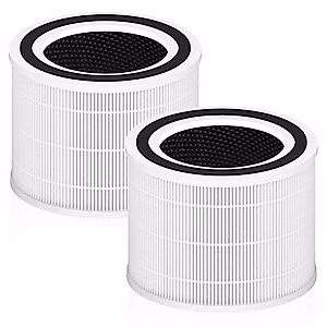 240 True HEPA 14 Replacement Filter Compatible with Puroair 240, 3-in-1 True HEPA Filter Replacement, Grade True HP-14 with Activated Carbon Filter, 2 Pack, White