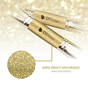 DUcare Makeup Brushes Duo End Foundation Powder Buffer and Contour Synthetic Cosmetic Tools 2Pcs