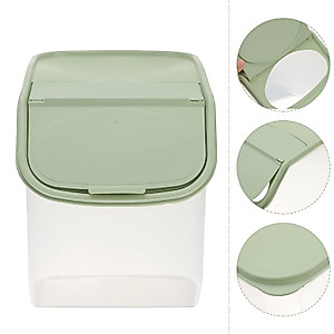 Cabilock Large Clear Storage Bins Airtight Rice Storage Bin rice dispenser rice storage box rice dispenser container Cereal Containers Large Kitchen Storage Containers Glass Snack Containers