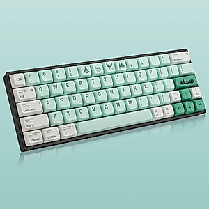 XDA PBT Key Cap, 139keys Dye Sublimation Forest Green Custome Key Cap Set for Cherry/Gatron MX switches 60 Percent/68/61 Gaming Mechanical Keyboard (Forest Green)