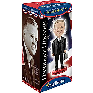 Royal Bobbles Herbert Hoover Bobblehead, Premium Polyresin Lifelike Figure, Unique Serial Number, Exquisite Detail