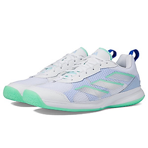 adidas Women's AvaFlash Sneaker, White/Silver Metallic/Pulse Mint, 9