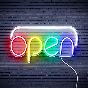 AdvPro Open Flex Silicone LED Neon Sign - Blue - st16s32-fnu0244-b