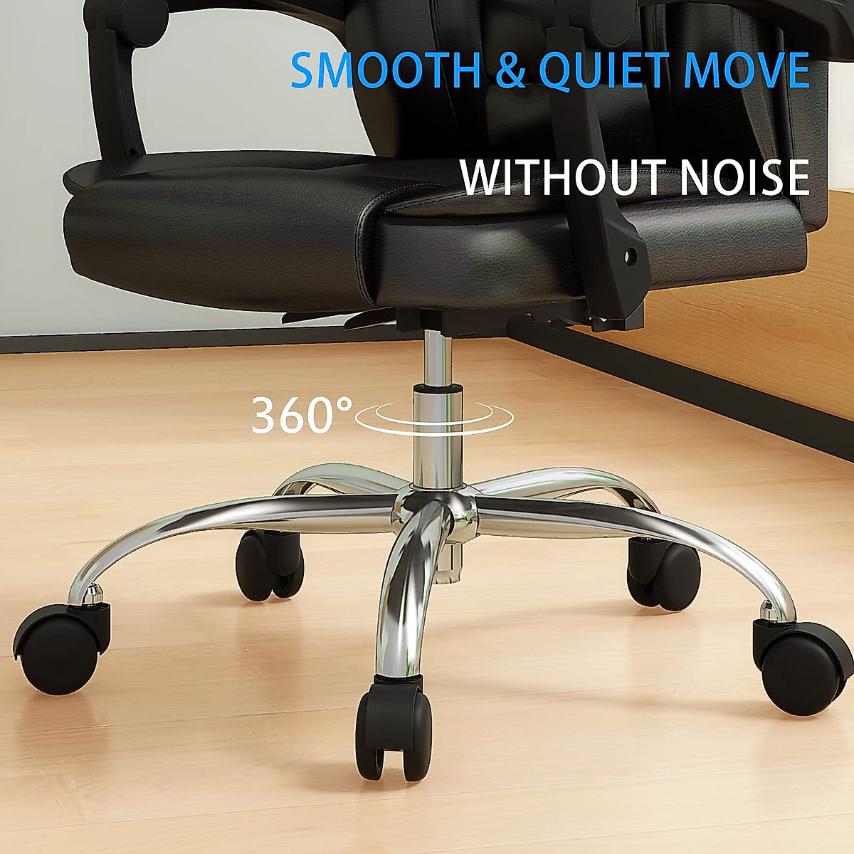 5.5 inch Office Chair Cylinder Replacement,Heavy Duty Gas Lift Cylinder for Office Desk Chairs/Gaming Chair,Gas Lift Hydraulic/Pneumatic Piston, Universal Size (Silver)