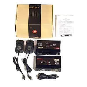 4k HDMI KVM USB Extender,KVM Over IP Support Gigabit POE Network Switch up to 383ft Cat6 to HDMI Receiver,4K@30Hz USB 2.0 Low LANTENCY for EDID JPEG2000 Extender(shuone Transmitter and Receiver)(Grey)