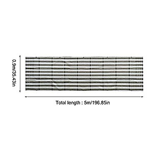 IMFILM Balcony Privacy Screen Cover, 35 in x197 in Fence Windscreen Heavy Duty Sun Protection Mesh Net Fence Cover for Porch Deck, Outdoor, Backyard, Patio, Balcony to Cover Sun Shade