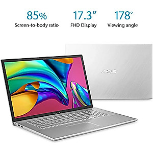 ASUS Vivobook 17.3" FHD LED-Backlit Business Laptop, Intel Core i5-1035G1, Intel UHD Graphics, 12GB DDR4, 1TB HDD + 512GB NVMe SSD, Webcam, Bluetooth, HDMI, Backlit Keyboard, Windows 10, TWE Bundle