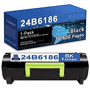 XENONK 24B6186 Compatible Toner Cartridge Replacement for Lexmark M3150 XM3150 XM3150h Printer Toner Cartridge (1 Pack, Black)