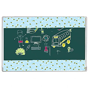 Blue Bee Bulletin Board Borders Back-to-School Decoration Borders 36FT Classroom Rainbow Straight Pencil Bulletin Borders Strips for Photo Wall,Desks,Bulletin Board,White Board Décor