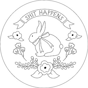 Snarky Embroidery Pattern Transfers (set of 10 hoop designs!)