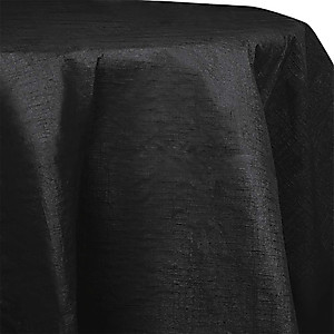 Creative Converting Touch of Color Table Cover, 82-Inch, Black Velvet