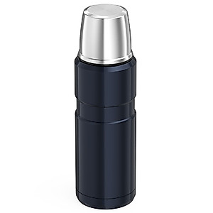 THERMOS Stainless King Vacuum-Insulated Compact Bottle, 16 Ounce, Midnight Blue
