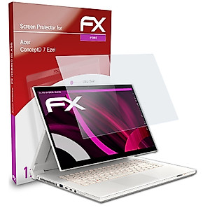 atFoliX Plastic Glass Protective Film compatible with Acer ConceptD 7 Ezel Glass Protector, 9H Hybrid-Glass FX Glass Screen Protector of plastic