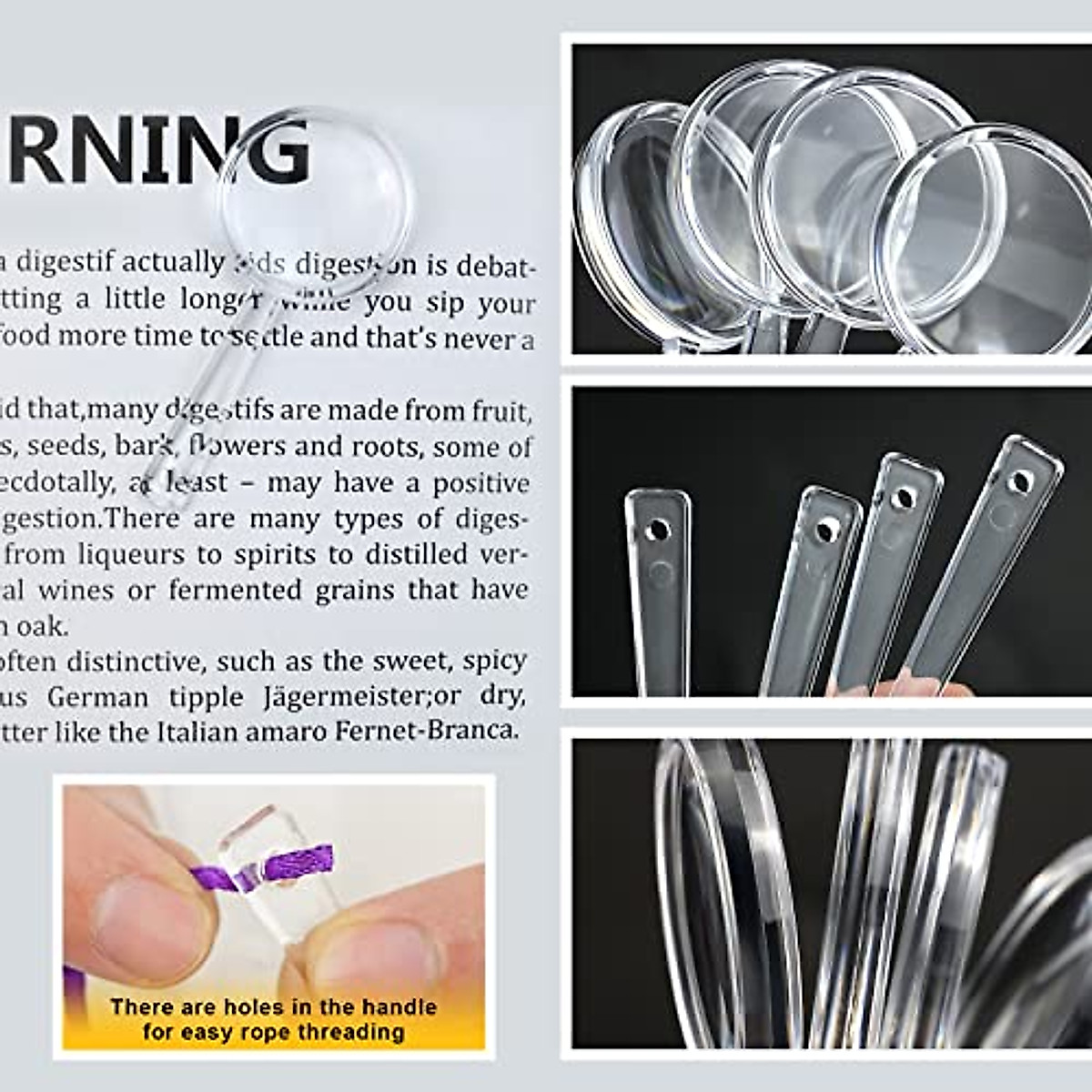 BILLIOTEAM 40 Pcs 5X Plastic Mini Magnifying Glasses, Handheld Magnifiers, Portable Reading Magnifying Glass Bulk, Handheld Magnifying Lens for Kids, Seniors, School, Students, Outdoor