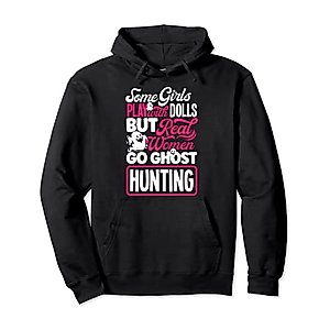 Ghost Hunting Female Paranormal Investigator Pullover Hoodie