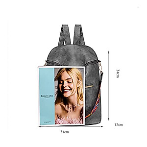 Backpack Purse for Women Fashion Vegan Leather Designer Travel Large Convertible Ladies Shoulder Bags (0298 Sky)