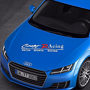 Motor Racing Sport Car Stickers,Personalized Hood Decals Track Scratches Car Sticker for Volvo S60/Skoda Fabia/Ford Mondeo