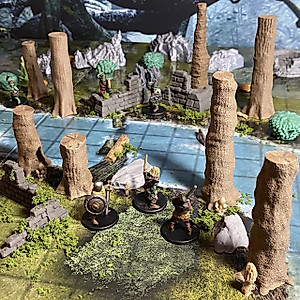 Extruded Gaming Rosewood Trees Set 2