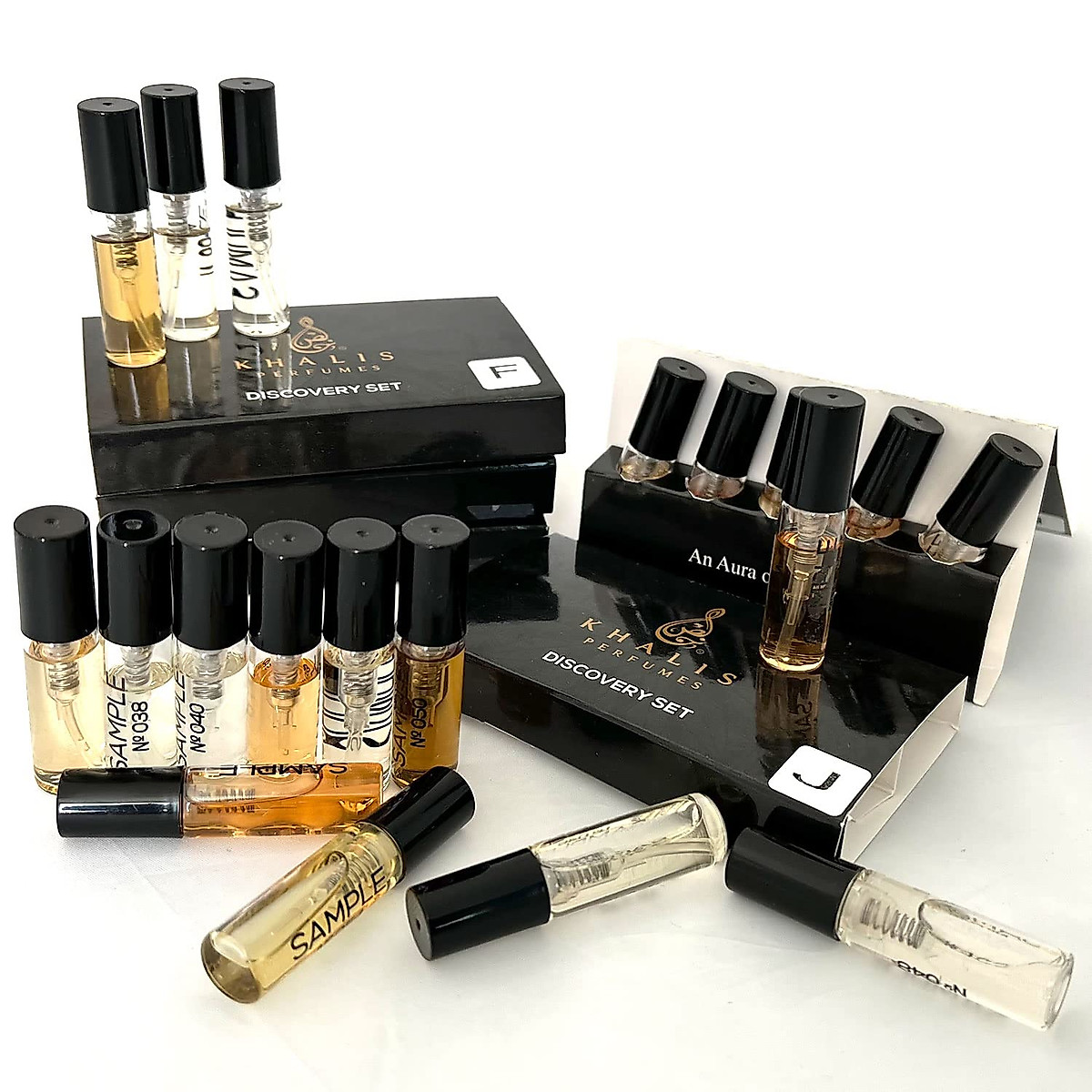 Maison d'Orient Men's Perfume Sampler Lot x 20 Sample Vials - Designer Fragrance Samples from the House of KHALIS Fragrances Dubai