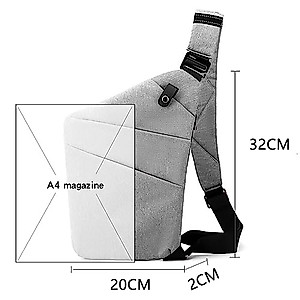 2023 New North Carry Slim Sling Bag, North Carry Slim Sling Bag for Women & Men Anti Theft (Black - Right Shoulder,full)