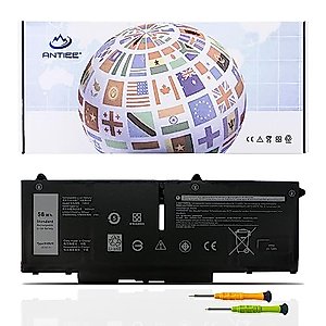 ANTIEE FK0VR Laptop Battery for Dell Latitude 7330 7430 7530 5330 P133G P133G002 P134G002 P134G P135G P135G002 P136G Series 0HFN8K HFN8K 08H6WD 8H6WD 08P81K 8P81K 0PX0GF PX0GF FKOVR 15.2V 58Wh