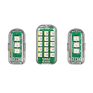 SYMIK Drone Strobe Lights (3 Pack/GS600 x1 + GS350 x2), Meets FAA Anti-Collision Req for Night Flying, White/Red/Green Color in 1 Light, for DJI Mini 3 Pro, Mini 2, Mini SE/Mavic Mini/Mavic 3 Classic