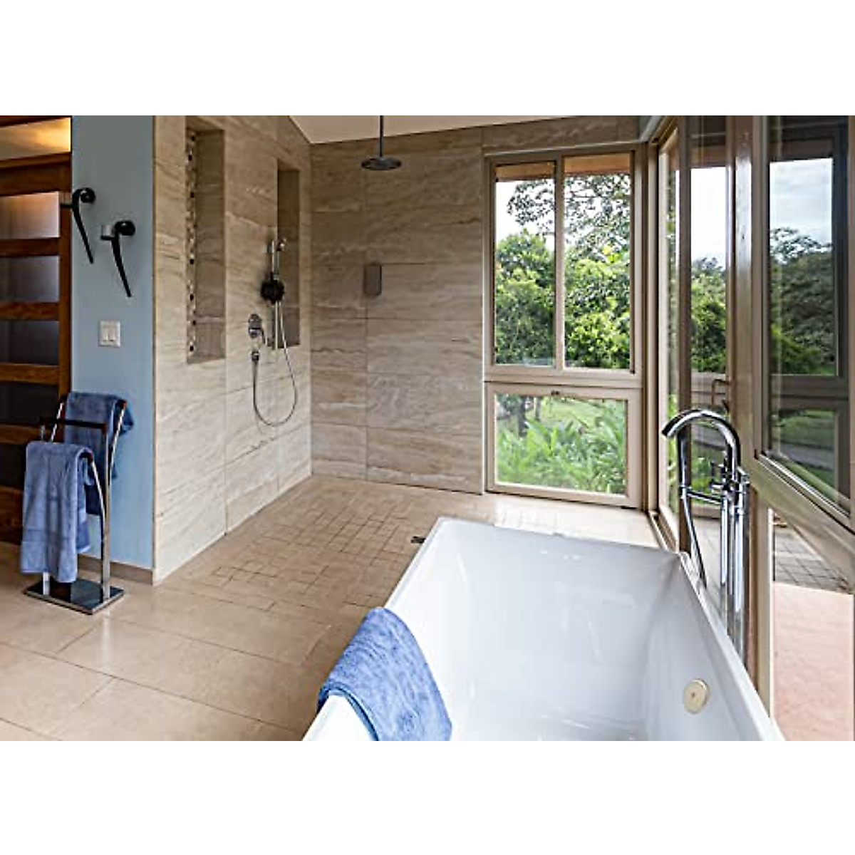 Gold-Hao-the-bathroom Tip-Toe Bathtub Drain Kit - with 1 Hole Bathtub Overflow Drain Cover & Tip-Toe Tub Trim Set (Brushed Nickel)