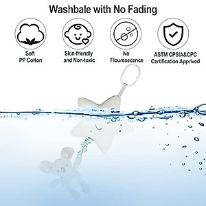 Blublu Park Baby Hanging Musical Toy with Music Box, Baby Lullaby Pull Musical Sensory Toys for Babies Boys and Girls, Clip On Baby Pram Pushchair Cribs Strollers Car Seats Toys, Star