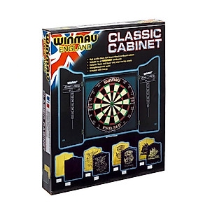 Winmau Plain Classic Dartboard Cabinet - Black