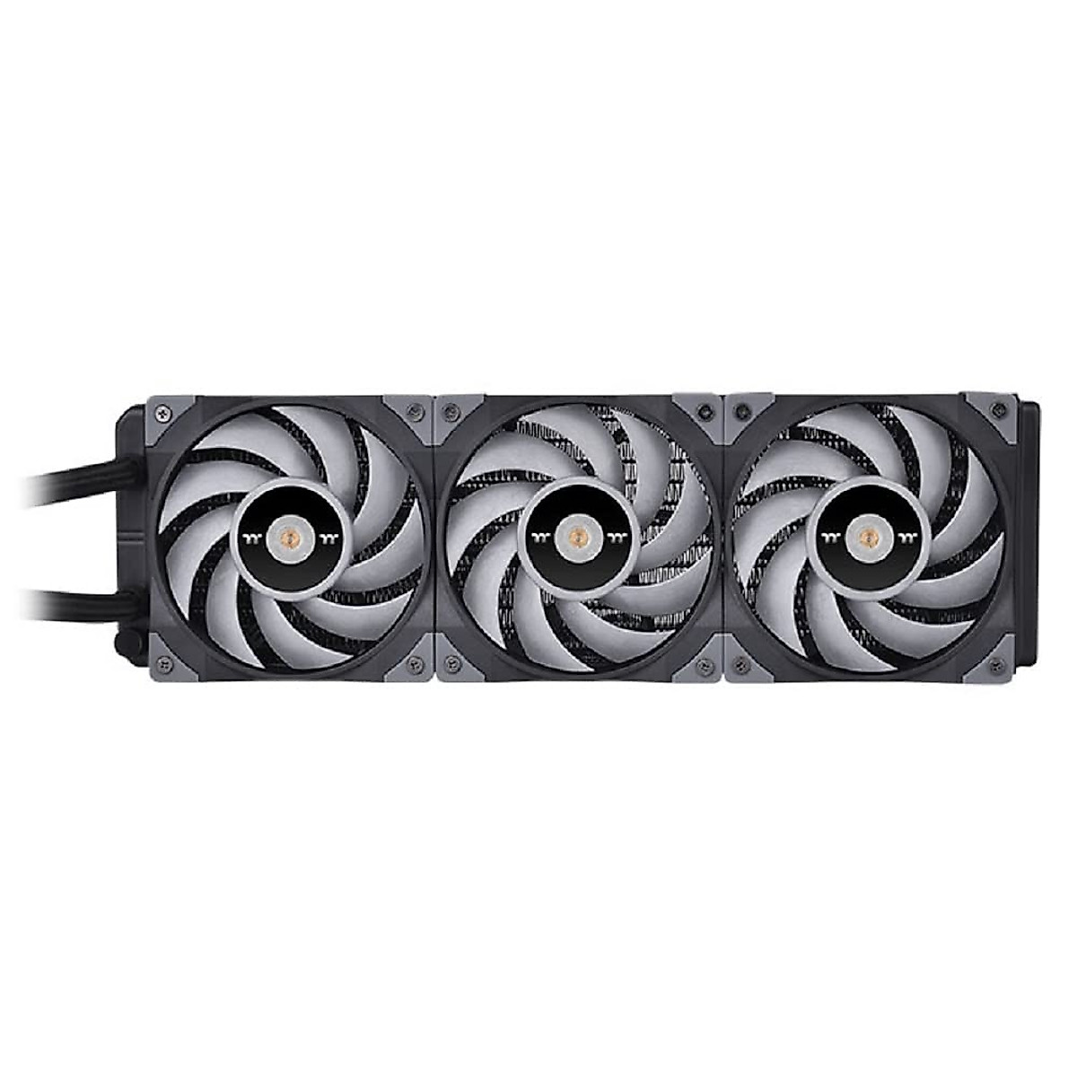 Thermaltake TOUGHLIQUID Ultra 360 AIO Liquid Cooler,AMD(AM5/AM4)/Intel(LGA 1700/1200),2.1 Inch Rotational LCD Display,2500RPM Radiator Fan,TT RGB Plus/Alexa/Razer Chroma Enabled,CL-W323-PL12GM-B,Black