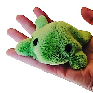 WeightedPlush Baby Bean Frog Plush, 7inch Cute Soft Fluffy Frog Stuffed Animal Weighted Frog Plushie Toy with Plastic Pellets, Stress Release Birthday Xmas Travel Gift for Kids Adults Girls Boys