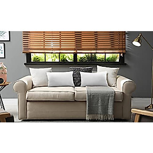 Utopia Bedding Throw Pillows Insert (Pack of 2, White) - 12 x 20 Inches Bed and Couch Pillows - Indoor Decorative Pillows