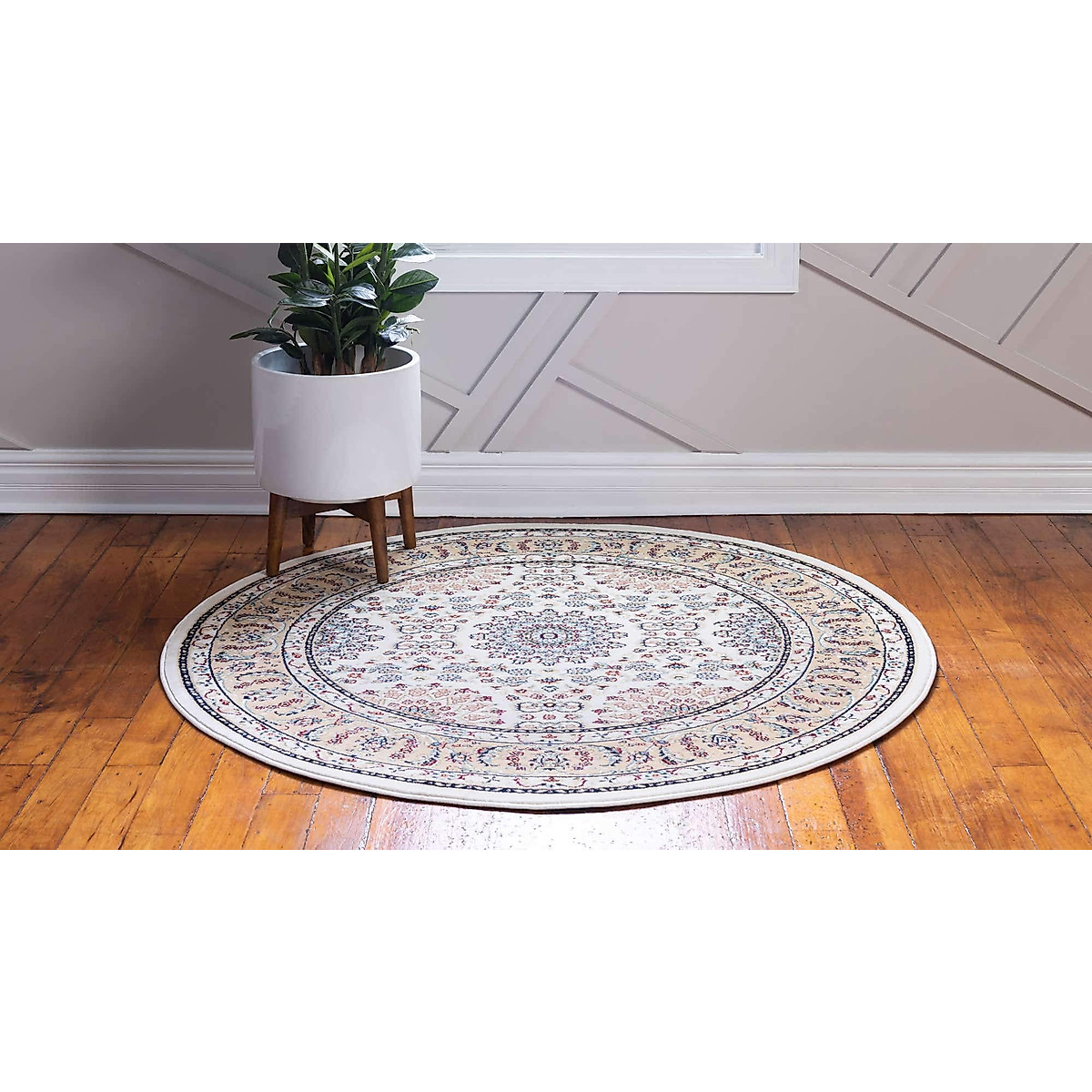 Unique Loom Narenj Collection Classic Traditional Repeating Pattern Green Area Rug (5' 0 x 8' 0)