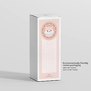 AIMHON Handheld Mini Fan, Portable Pocket Fan,3600mAh Battery Operated Rechargeable Personal Fan, 6-15 Hours Working Time for Outdoor Activities, Summer Gift for Men Women (White)