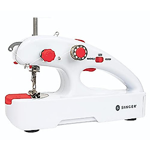 SINGER Stitch Quick + (Two Thread) Hand Held Mending Machine, White